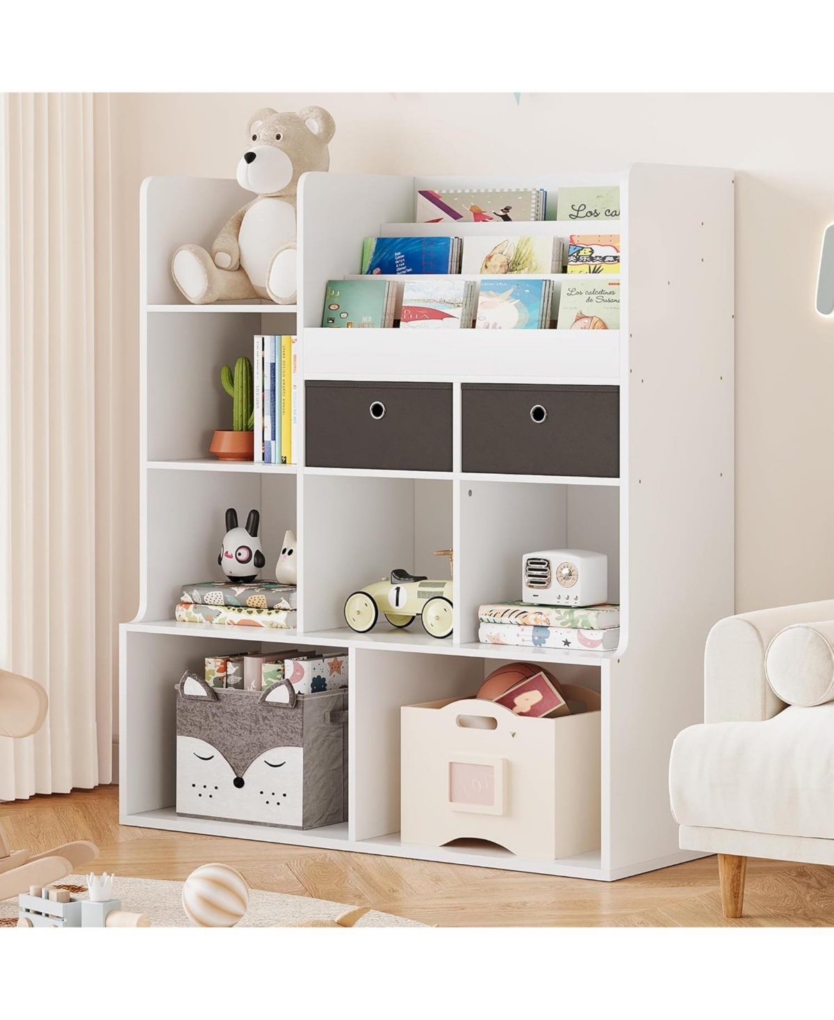 Click here for gaomon Wooden Kids Bookshelf and Toy Storage with... prices
