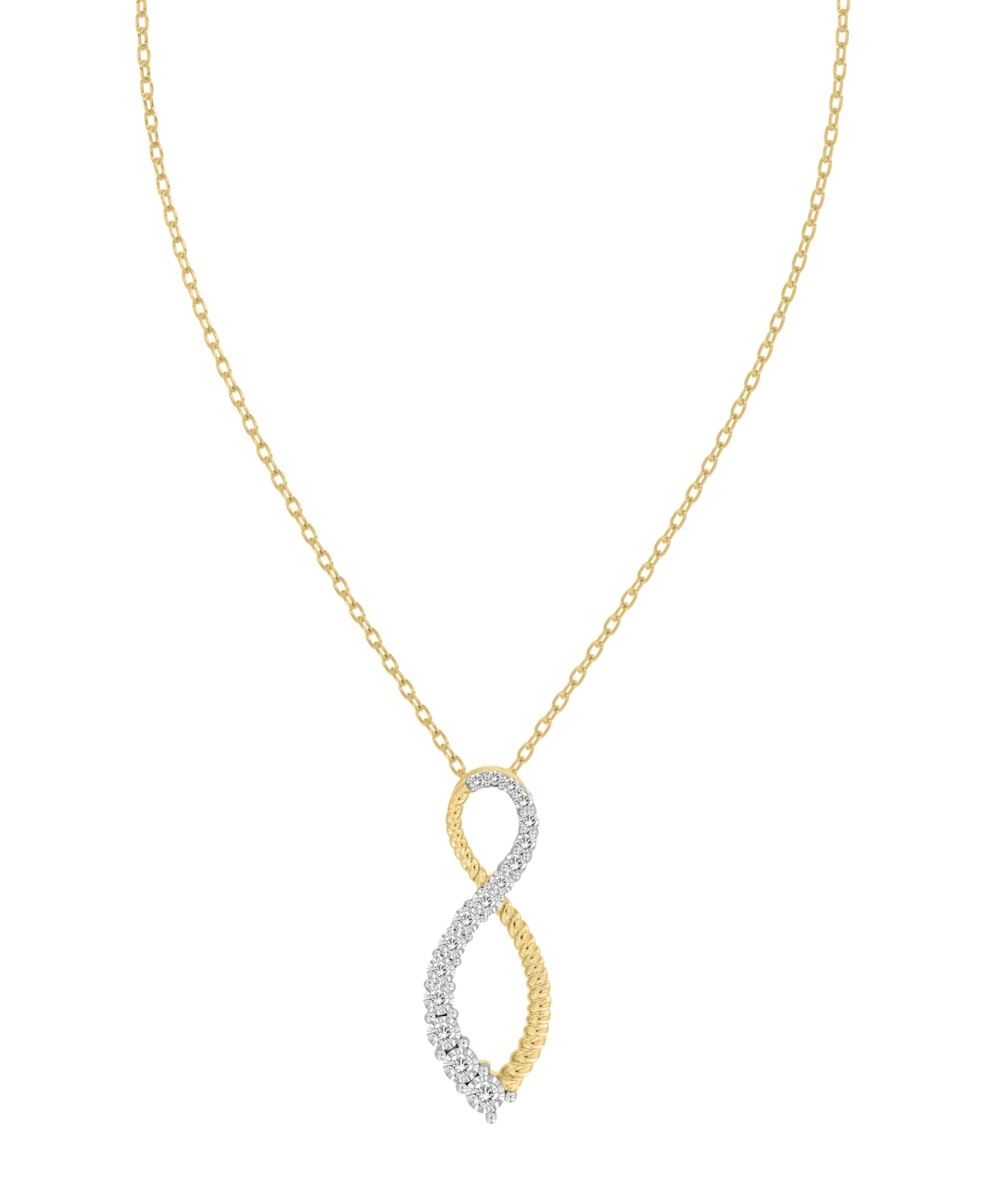 Click here for Diamond & Polished Bead Infinity Pendant Necklace... prices