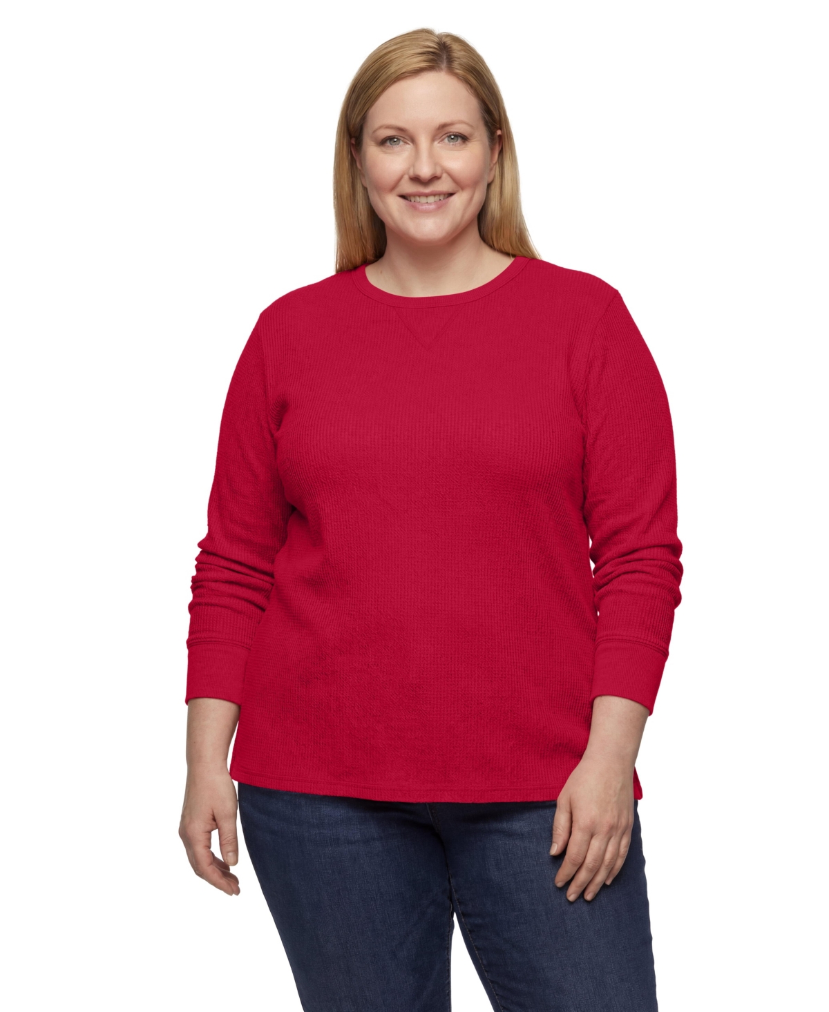Click here for Woman Within Womens Within Waffle Thermal Sweatshi... prices