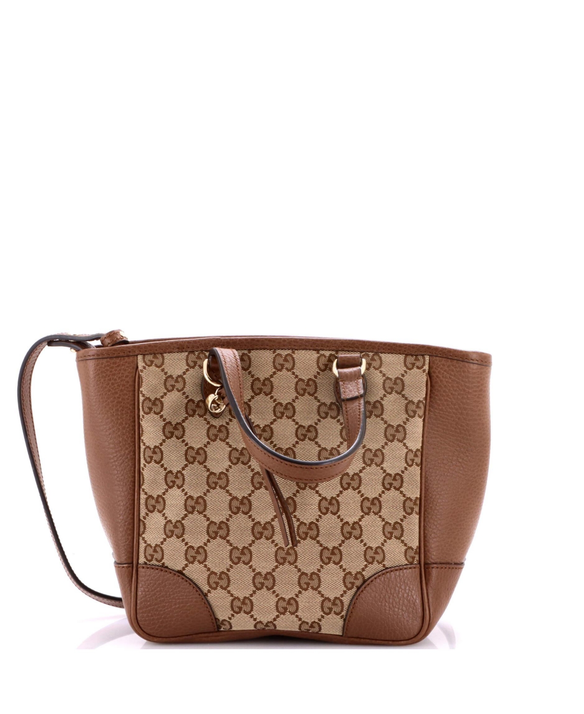 Click here for Pre-Owned Gucci Small Bree Convertible Tote Gg Can... prices