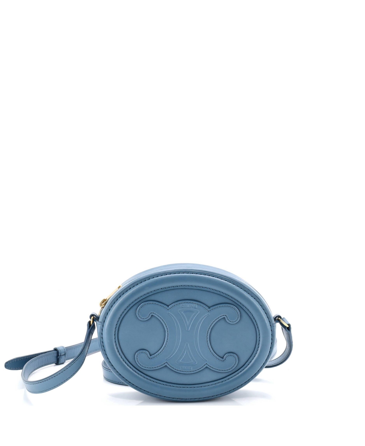 Click here for Pre-Owned Celine Mini Triomphe Oval Crossbody Bag... prices