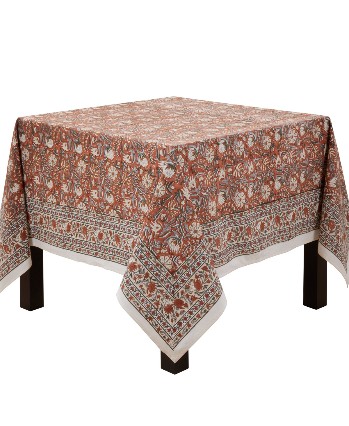 Click here for Saro Lifestyle Timeless Floral Cotton Tablecloth... prices