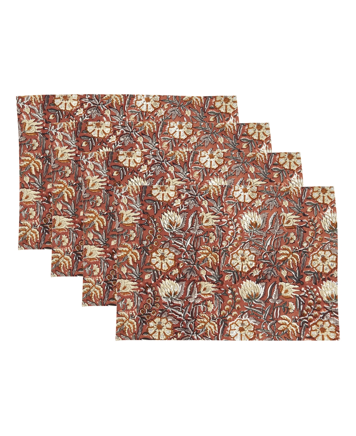 Click here for Saro Lifestyle Autumn Botanical Cotton Placemats... prices