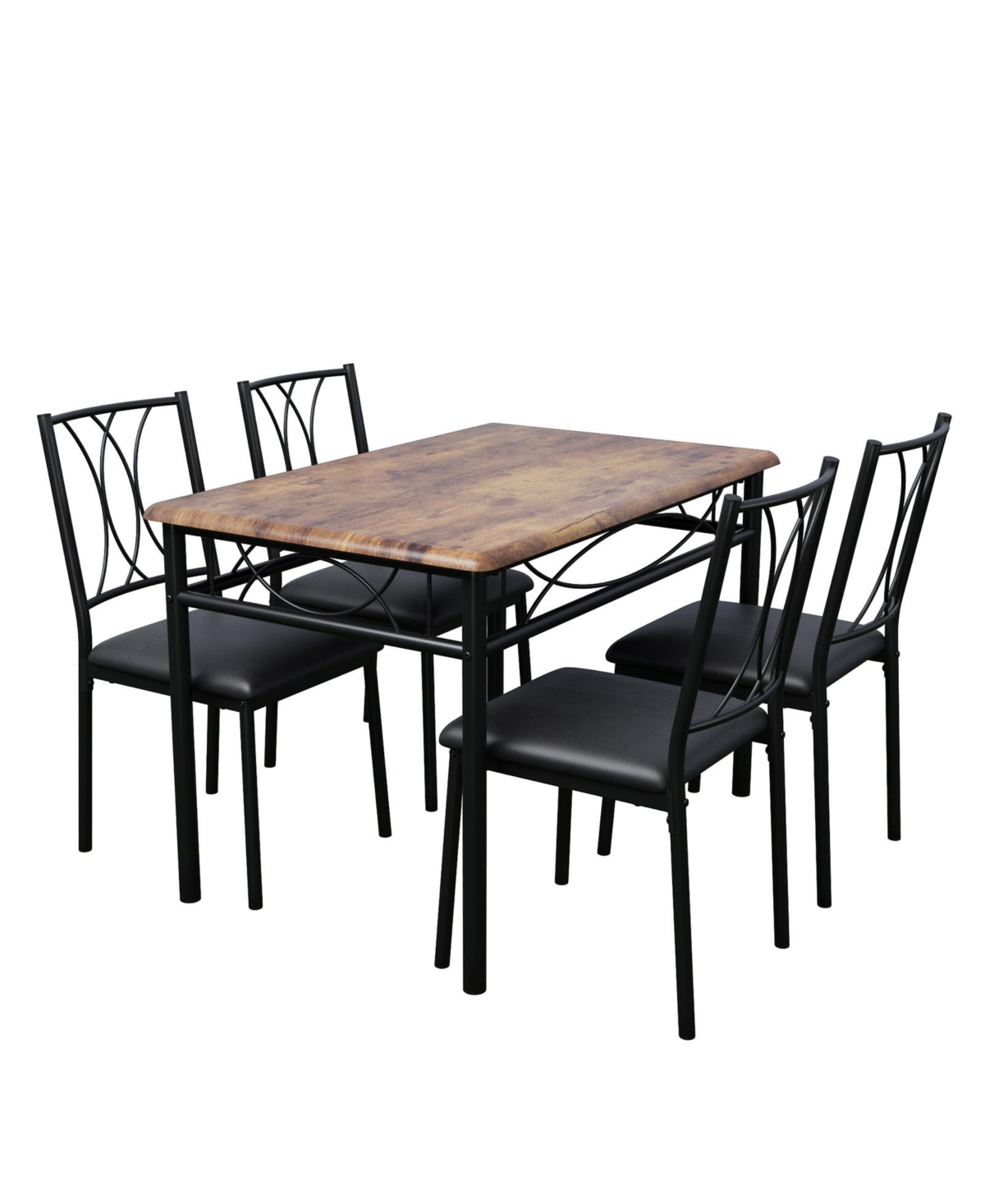 Click here for gaomon 5-Piece 4-Person Rustic Dining Table Set -... prices