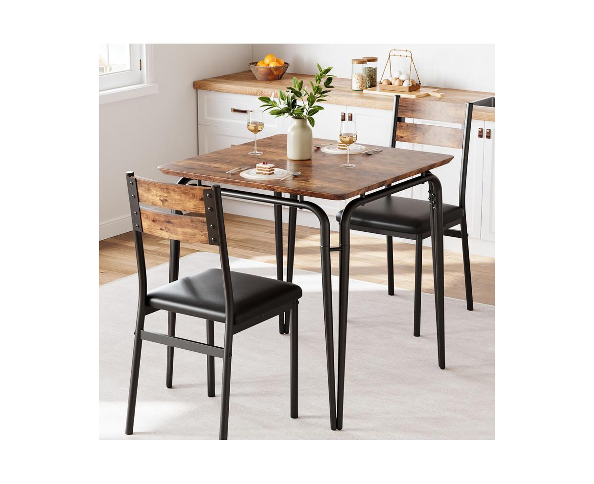 Click here for gaomon 3-Piece 2-Person Vintage Square Dining Tabl... prices