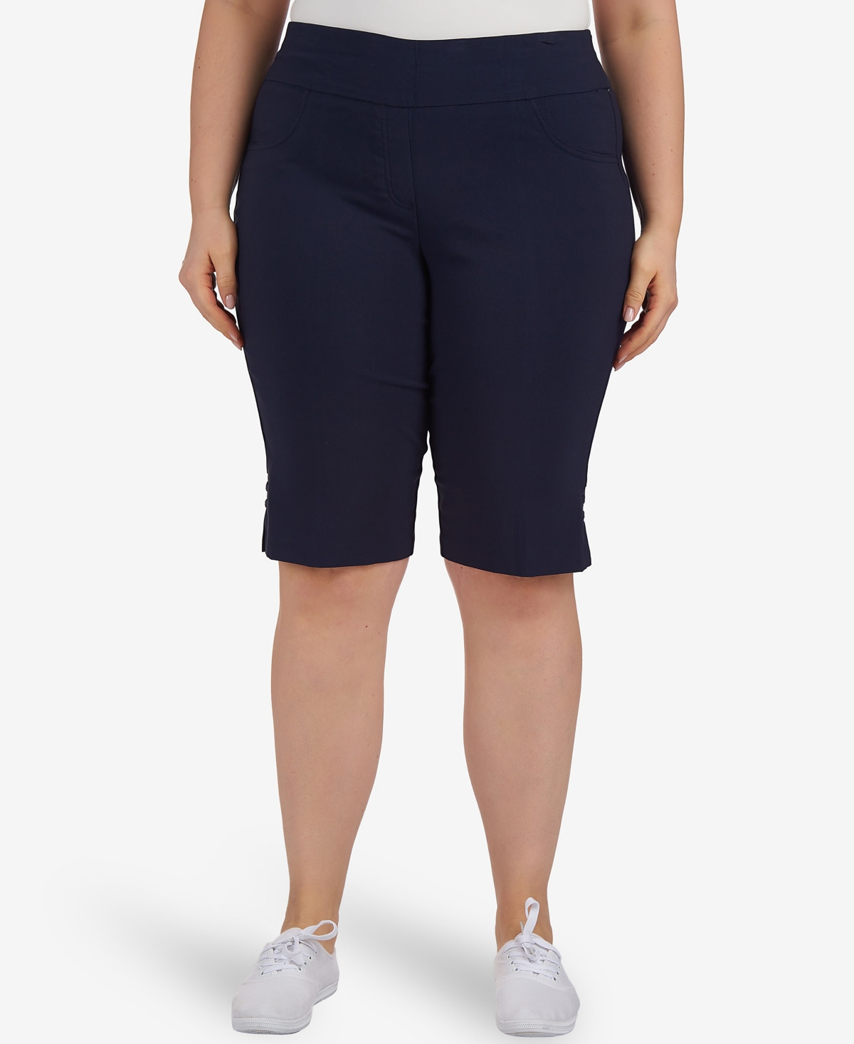Click here for Hearts Of Palm Plus Size Solid Color Tech Stretch... prices