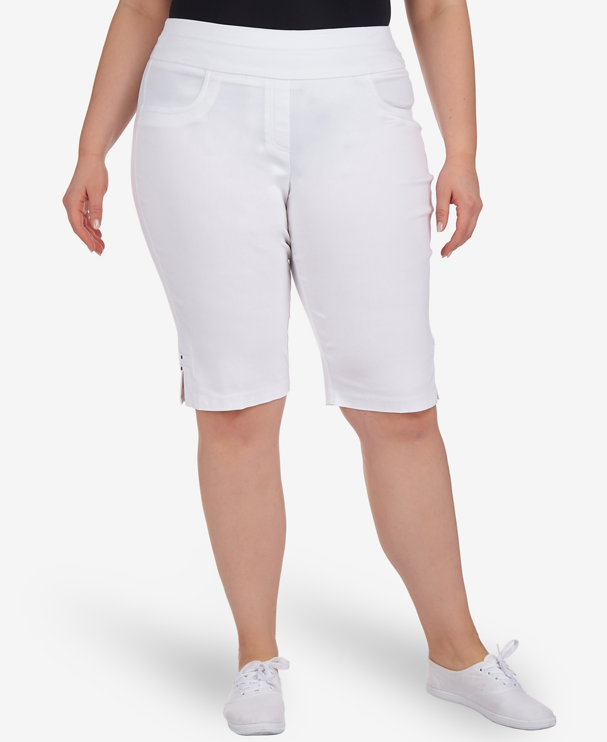 Click here for Hearts Of Palm Plus Size Solid Color Tech Stretch... prices