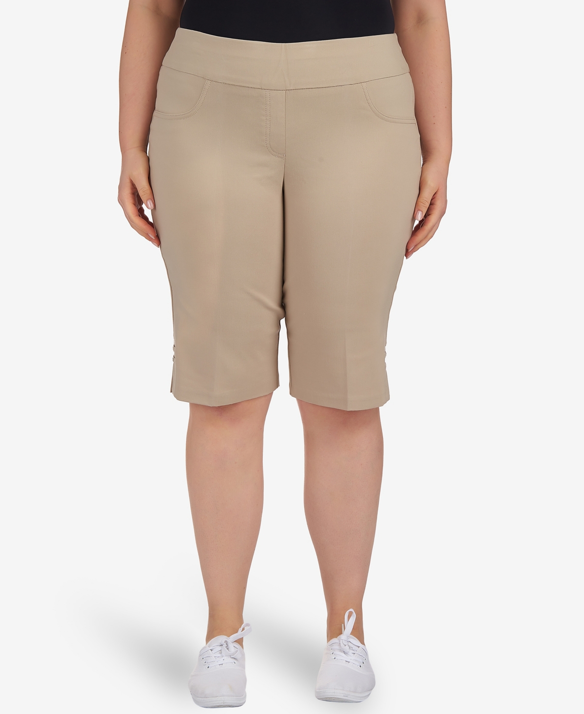 Click here for Hearts Of Palm Plus Size Solid Color Tech Stretch... prices
