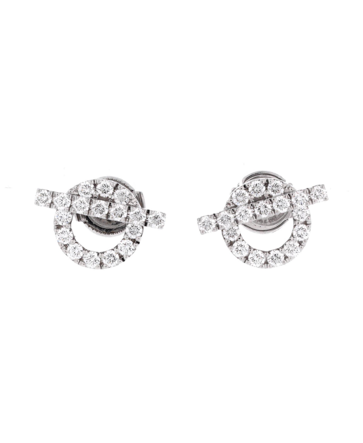 Click here for Pre-Owned HERMES Finesse Stud Earrings - 18k white... prices