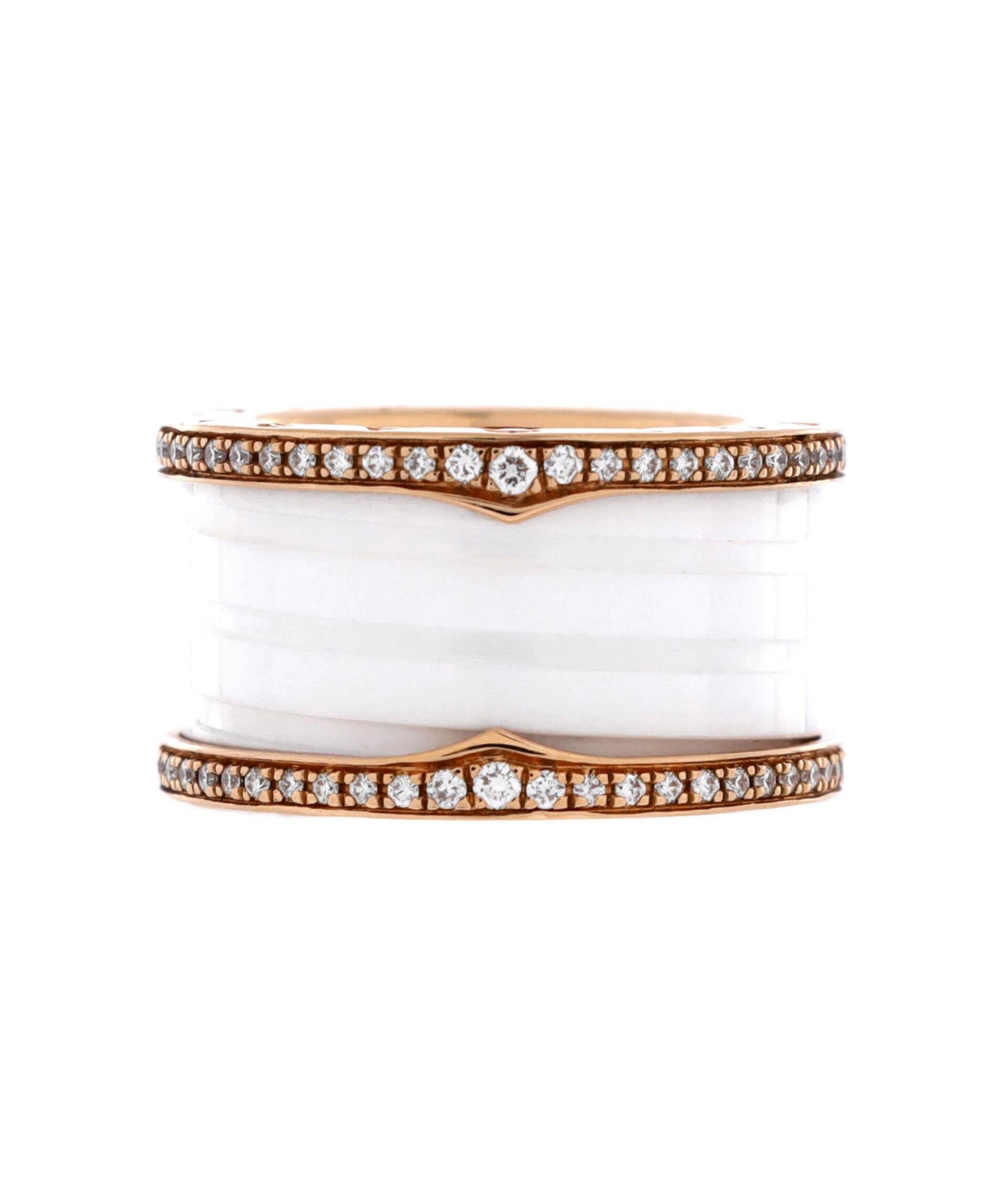 Click here for Pre-Owned Bvlgari B.Zero1 Three Band Ring - 18k ro... prices