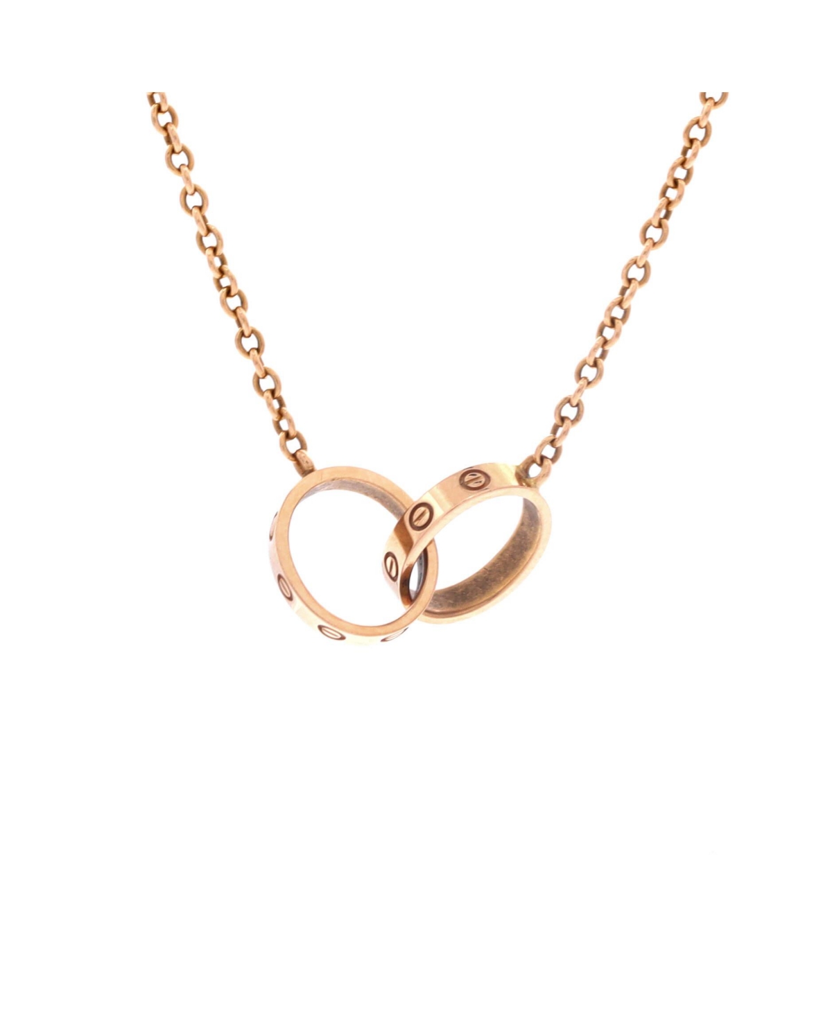 Click here for Pre-Owned Cartier Love Interlocking Necklace - 18k... prices