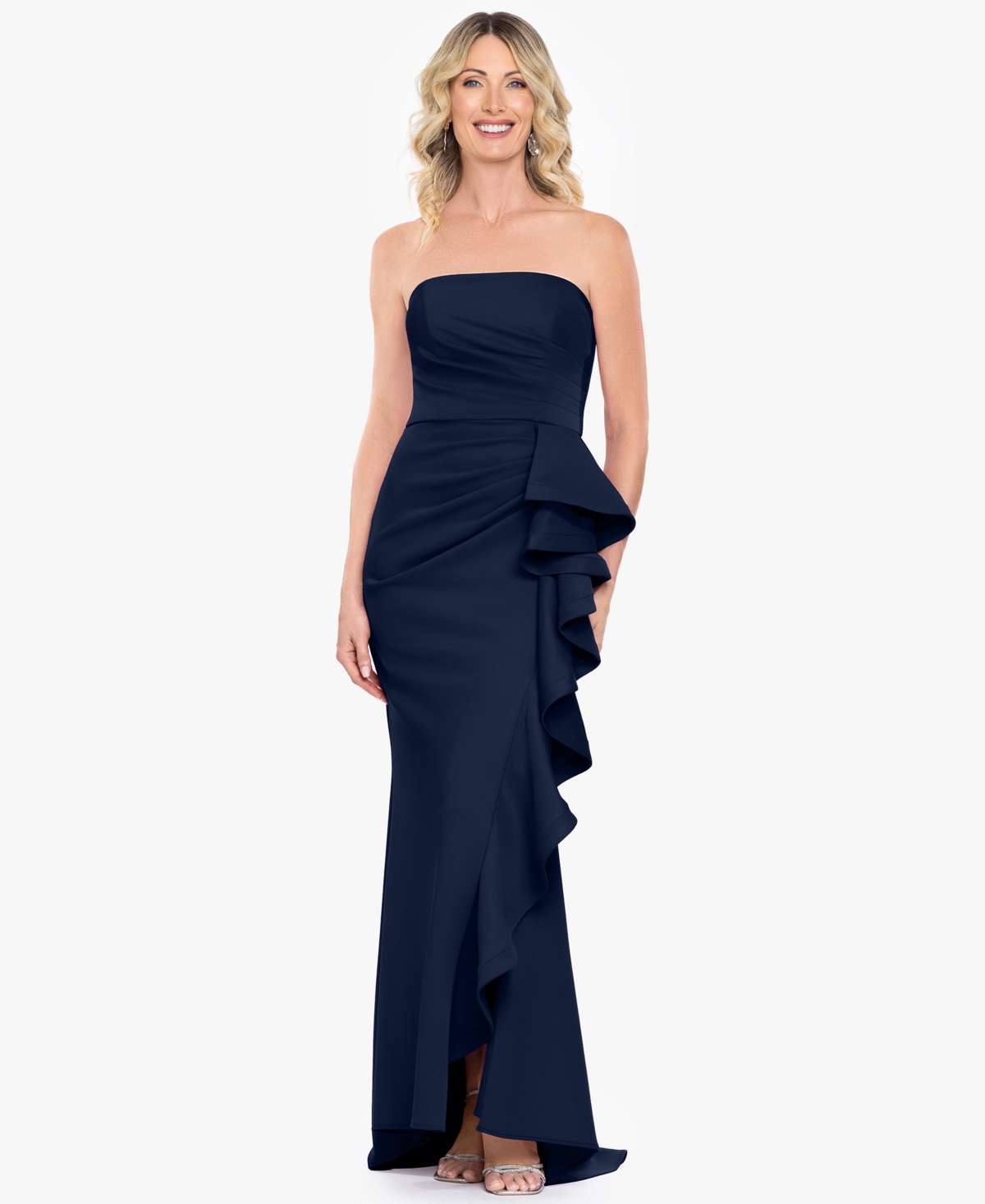 Click here for Betsy & Adam Womens Sleeveless Strapless Gown - Mi... prices