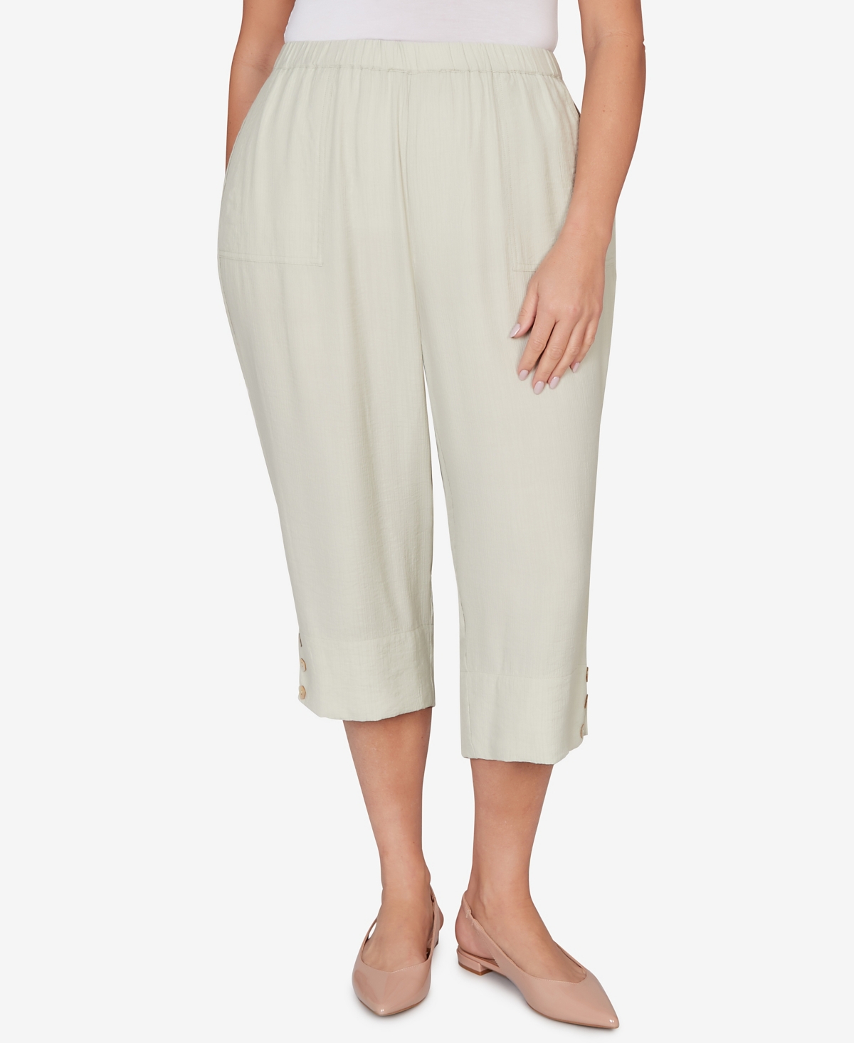 Click here for Alfred Dunner Plus Size Vintage Charm Front Pocket... prices