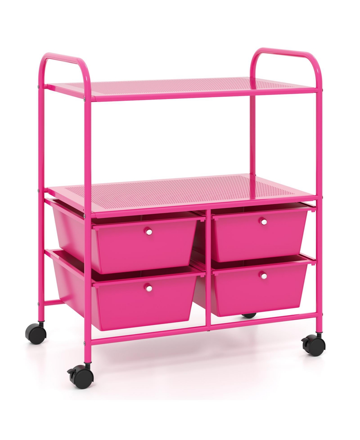 Click here for Gouun 4-Drawer Rolling Storage Cart with 2-Tier Op... prices