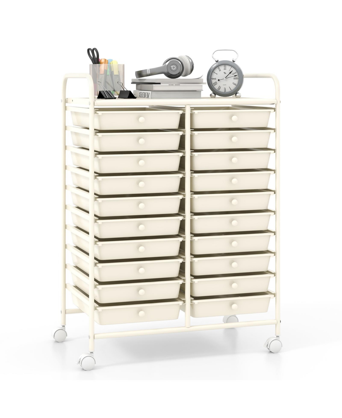 Click here for Sugift Twenty Drawer Rolling Storage Cart Studio O... prices