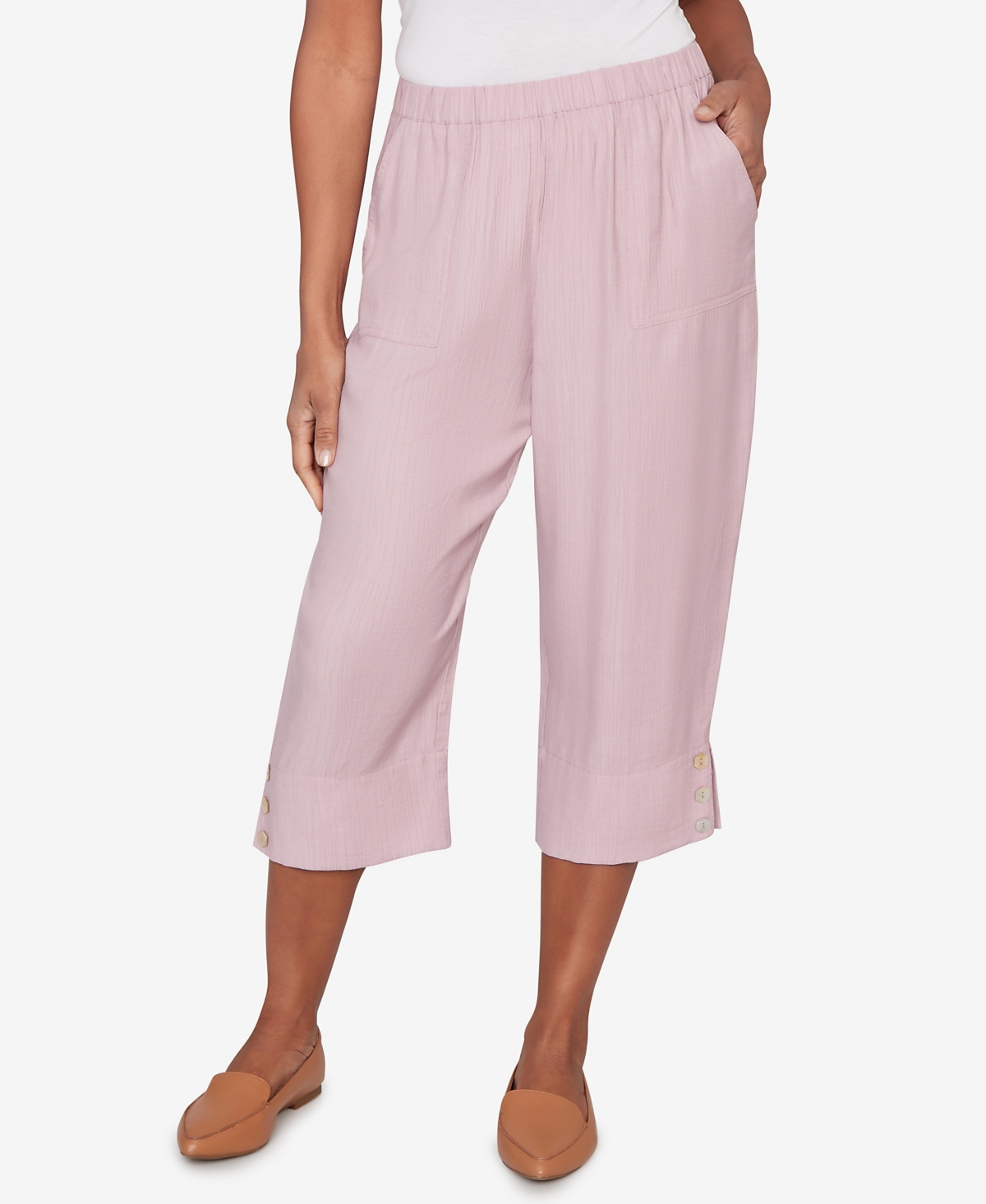 Click here for Alfred Dunner Womens Vintage Charm Relaxed Elastic... prices