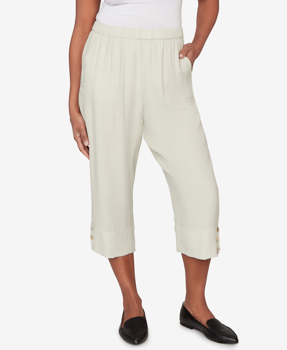 Click here for Alfred Dunner Womens Vintage Charm Relaxed Elastic... prices