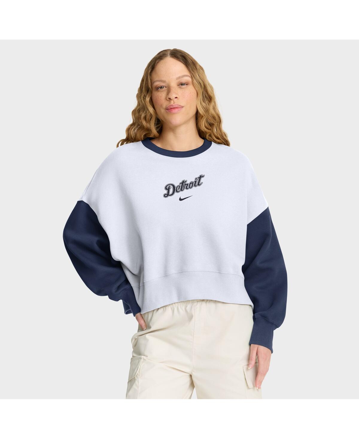 Click here for Nike Womens White/Navy Detroit Tigers Oversized Hi... prices