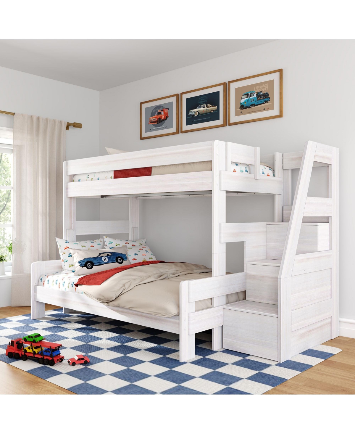 Click here for Max & Lily Modern Farmhouse Twin Over Full Bunk Be... prices