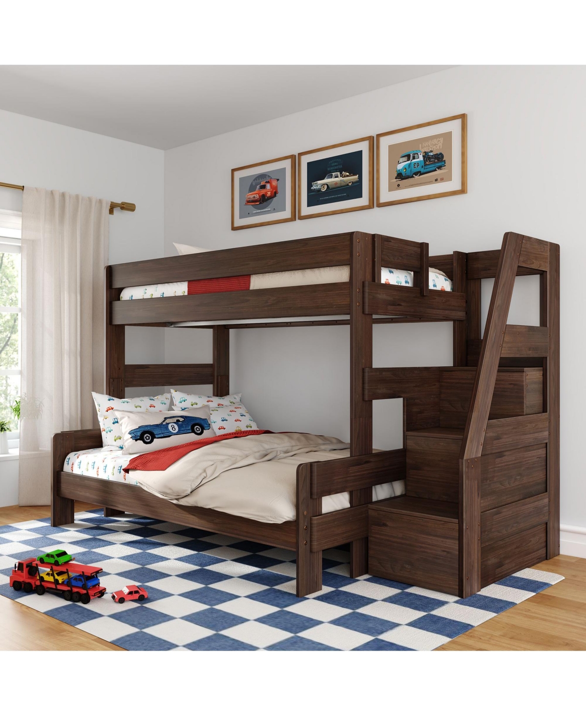 Click here for Max & Lily Modern Farmhouse Twin Over Full Bunk Be... prices