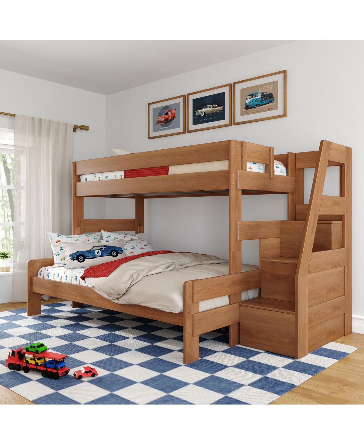 Click here for Max & Lily Modern Farmhouse Twin Over Full Bunk Be... prices
