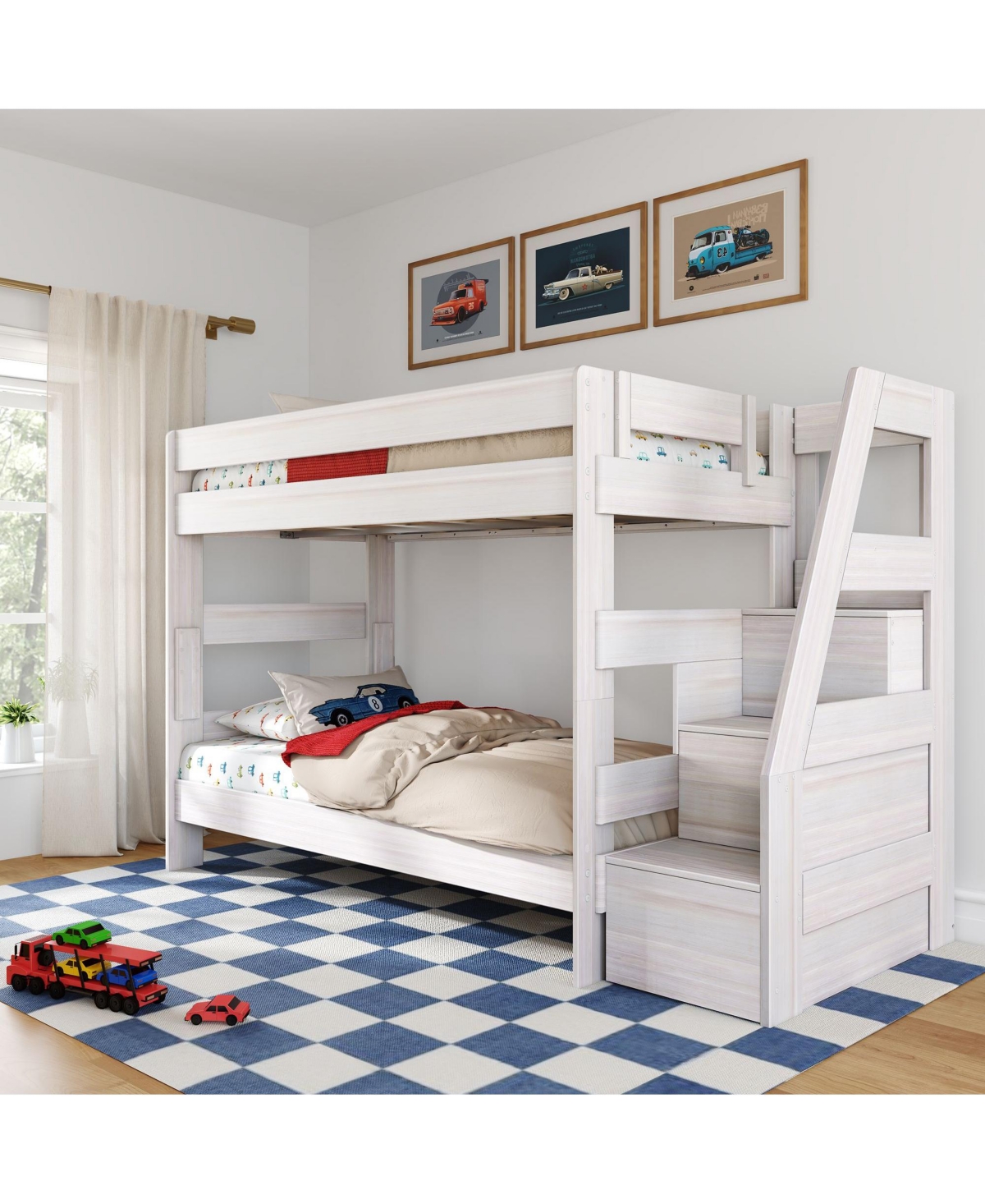 Click here for Max and Lily Modern Farmhouse Twin Over Twin Bunk... prices