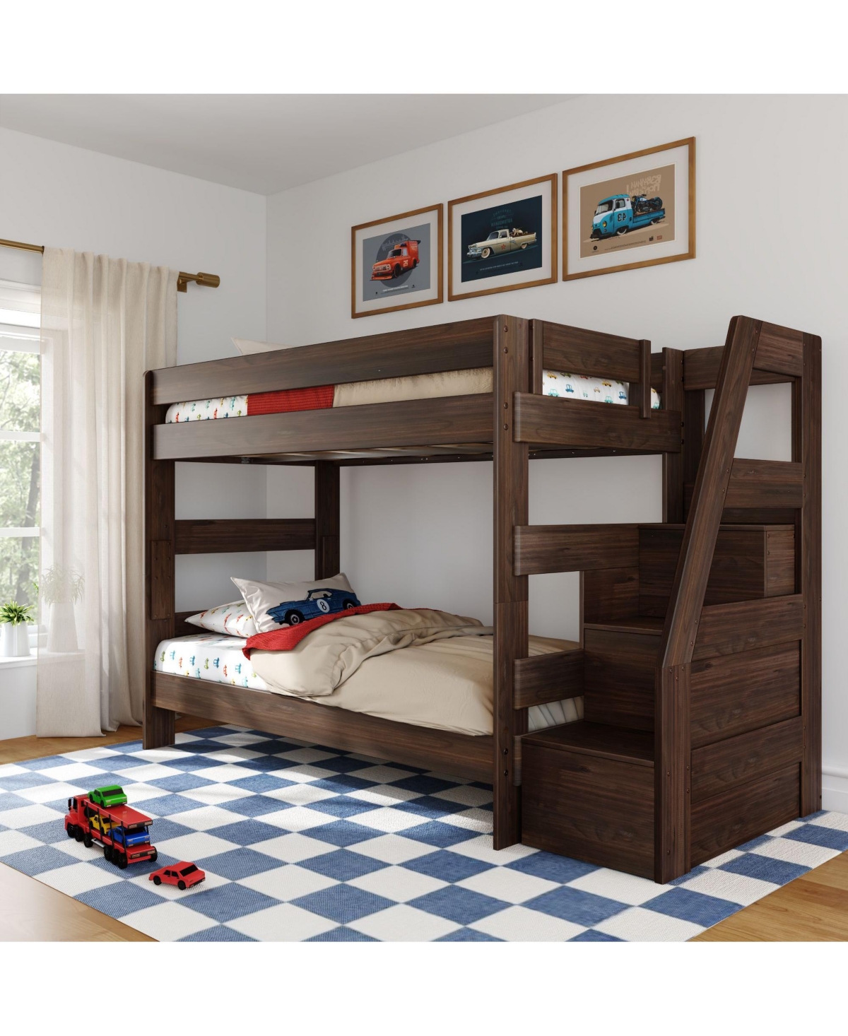 Click here for Max and Lily Modern Farmhouse Twin Over Twin Bunk... prices