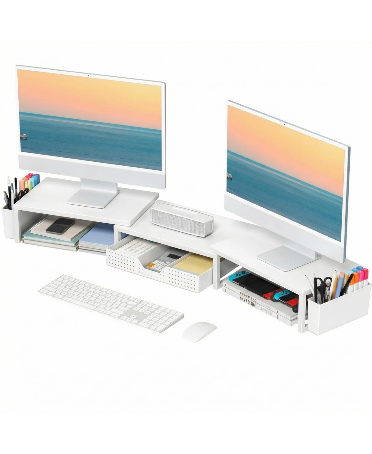 Click here for Gnuadz Monitor Stand Riser Drawer Pen Holder Metal... prices