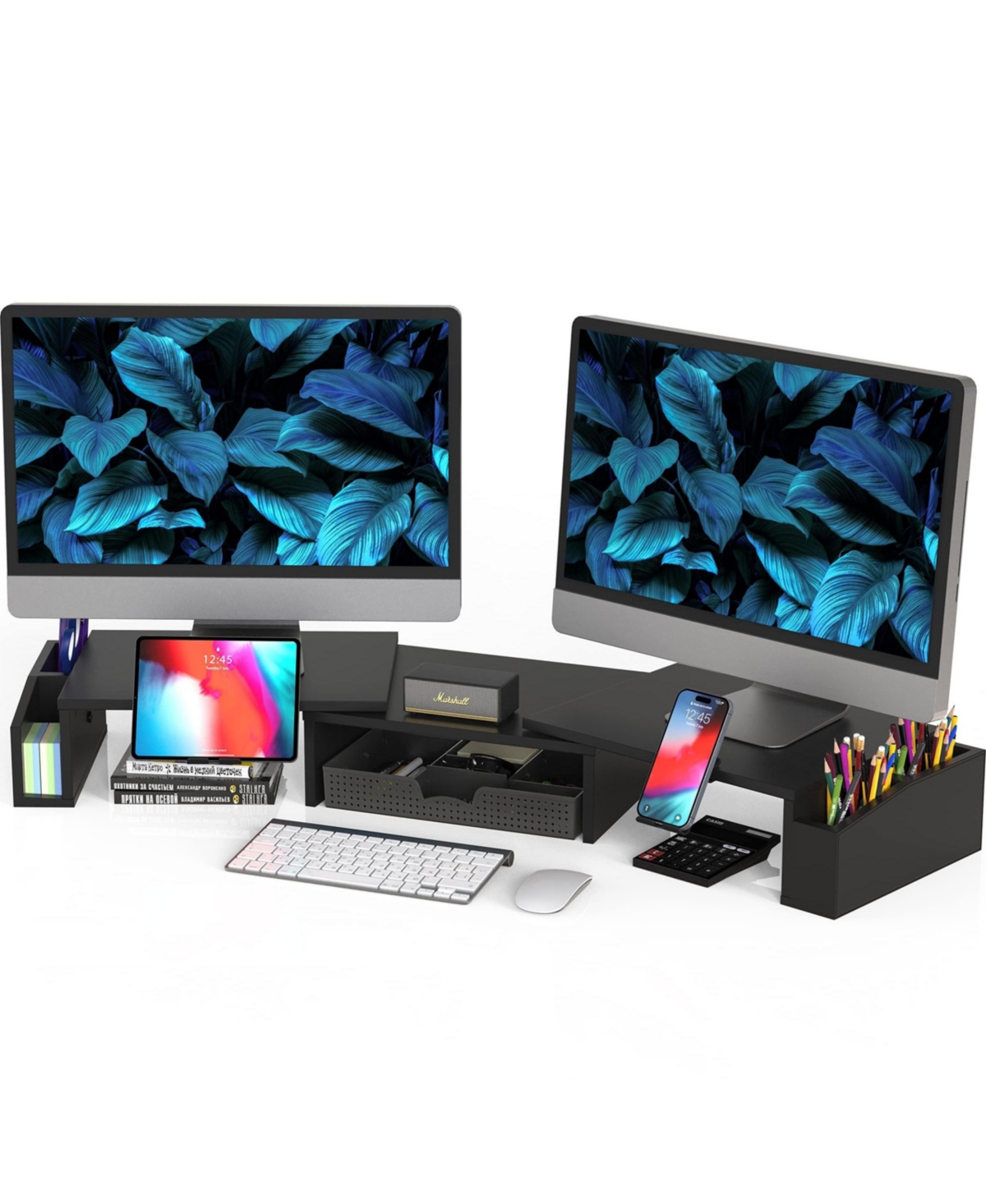 Click here for Gnuadz Desk Dual Monitor Stand Riser Drawer deskto... prices