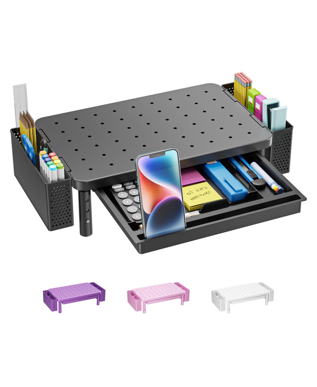Click here for Gnuadz Monitor Stand Riser Drawer Pen Holder Adjus... prices