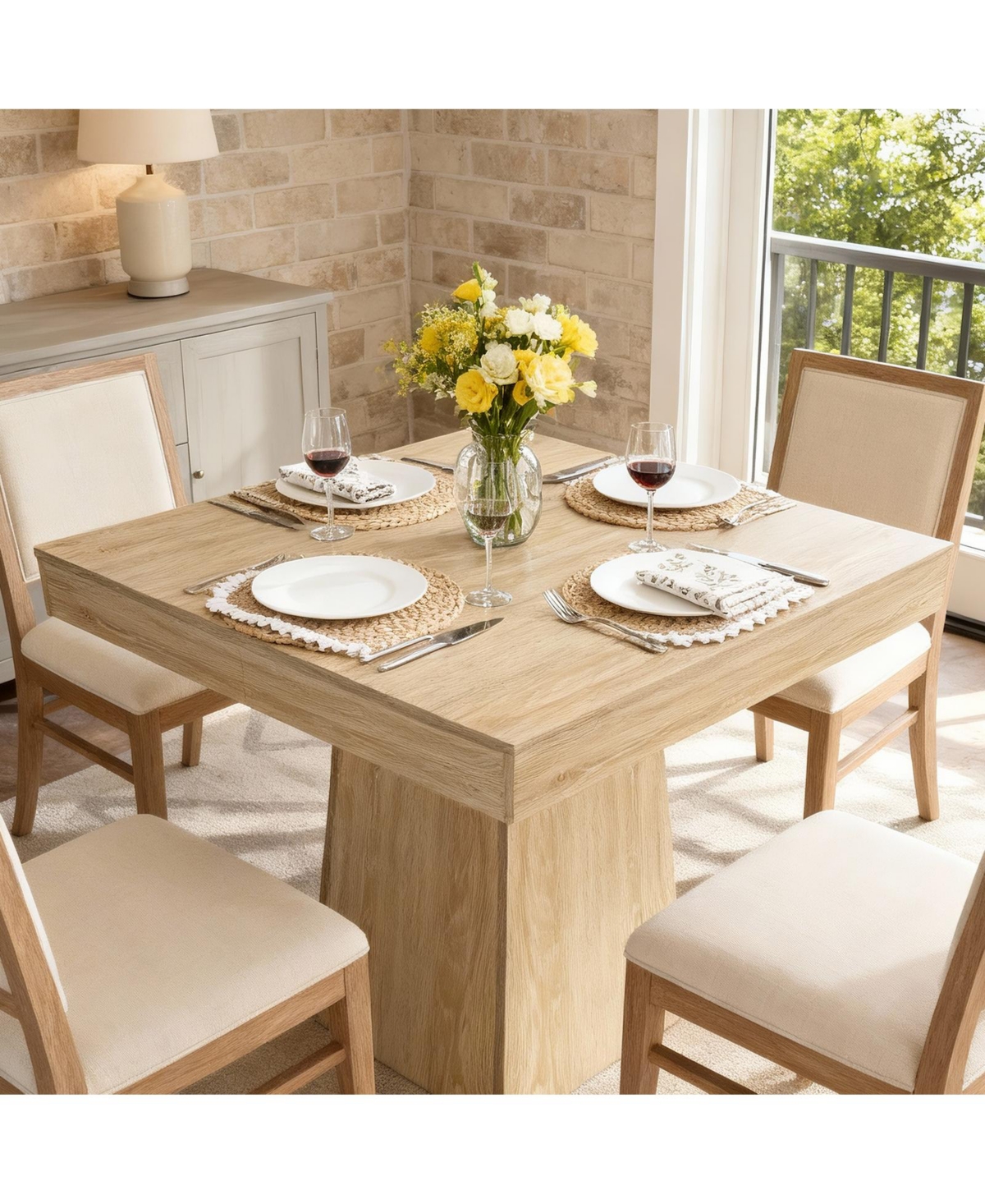 Click here for Homfan Space-Saving Square Dining Table for 4  Mod... prices