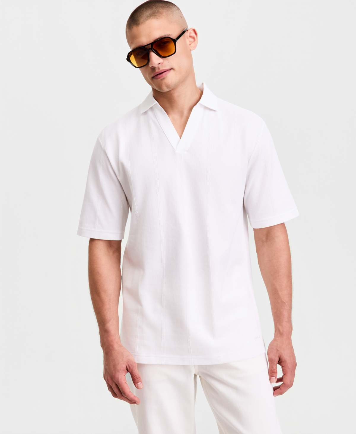 Click here for Hugo by Hugo Boss Mens Dasillo Polo Shirt - White prices