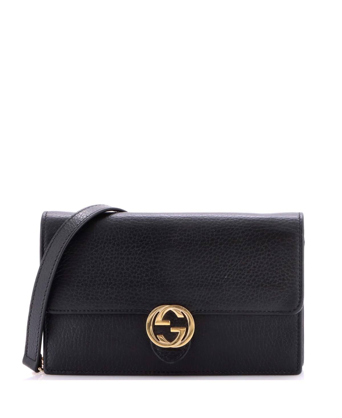 Click here for Pre-Owned Gucci Interlocking Wallet on Chain Leath... prices