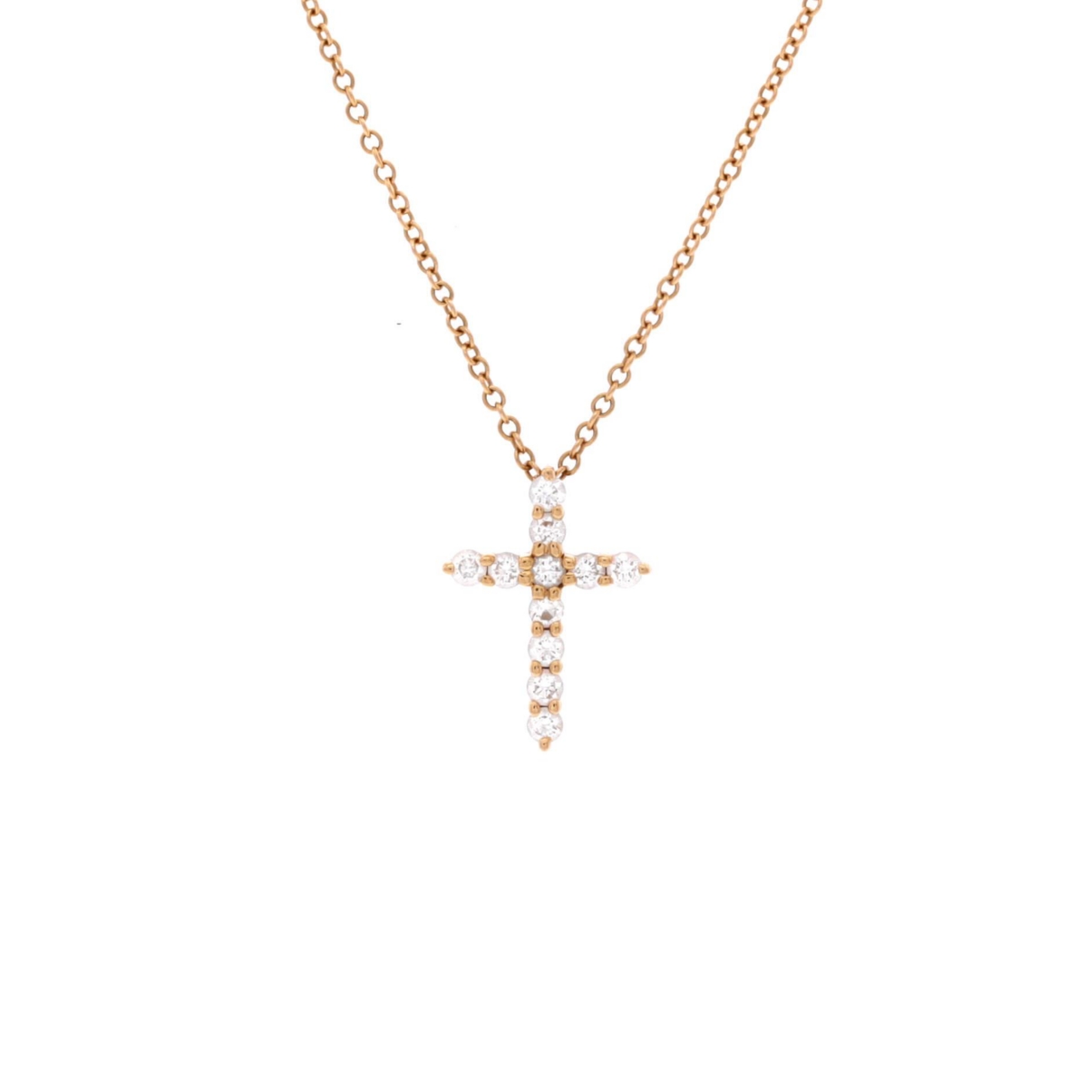 Click here for Pre-Owned Tiffany & Co Cross Pendant Necklace - 18... prices