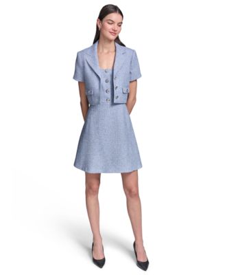 Click here for Karl Lagerfeld Paris Womens Tweed A Line With Butt... prices