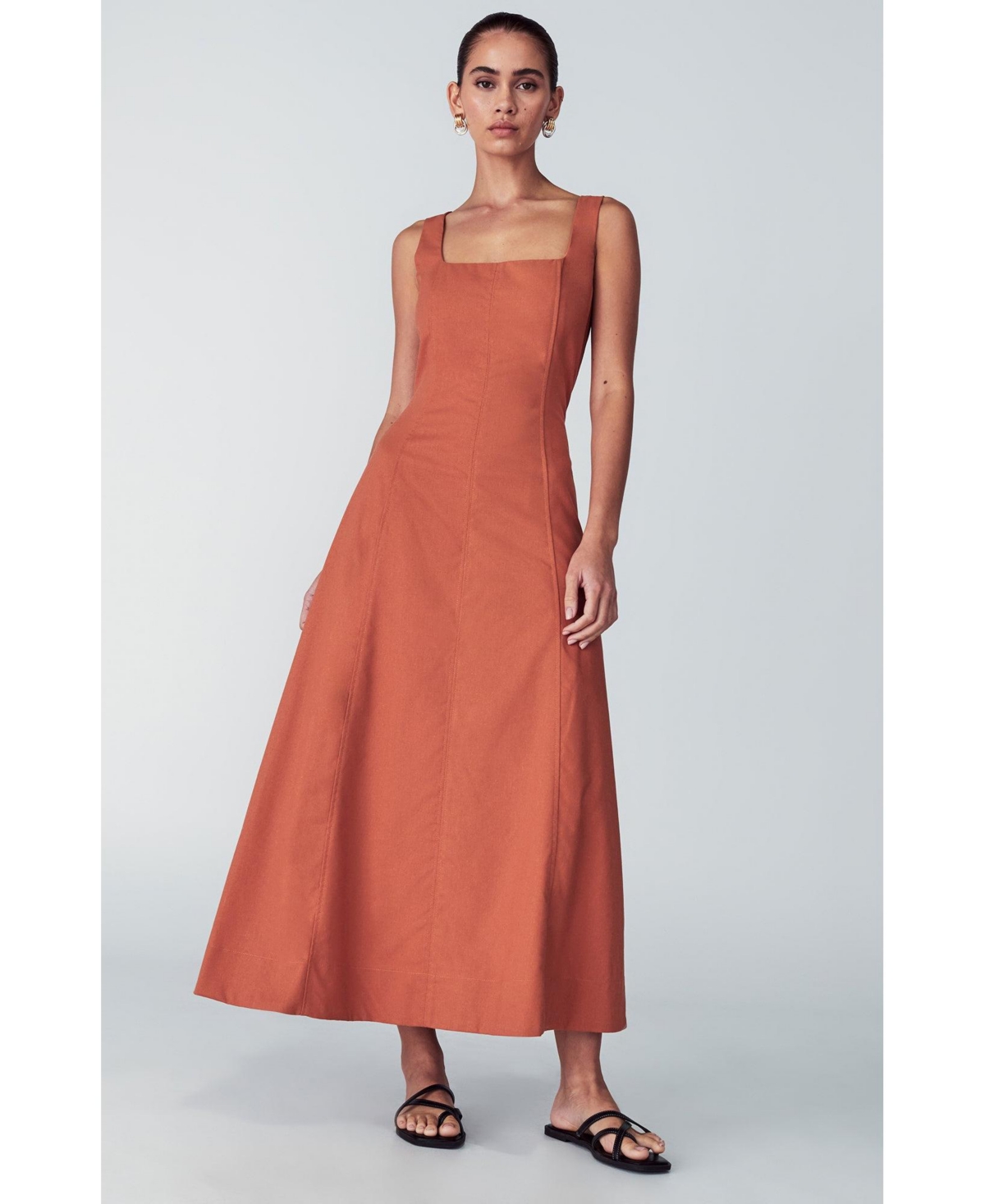 Click here for St Mrlo Womens Maizy Midi Dress - Copper prices