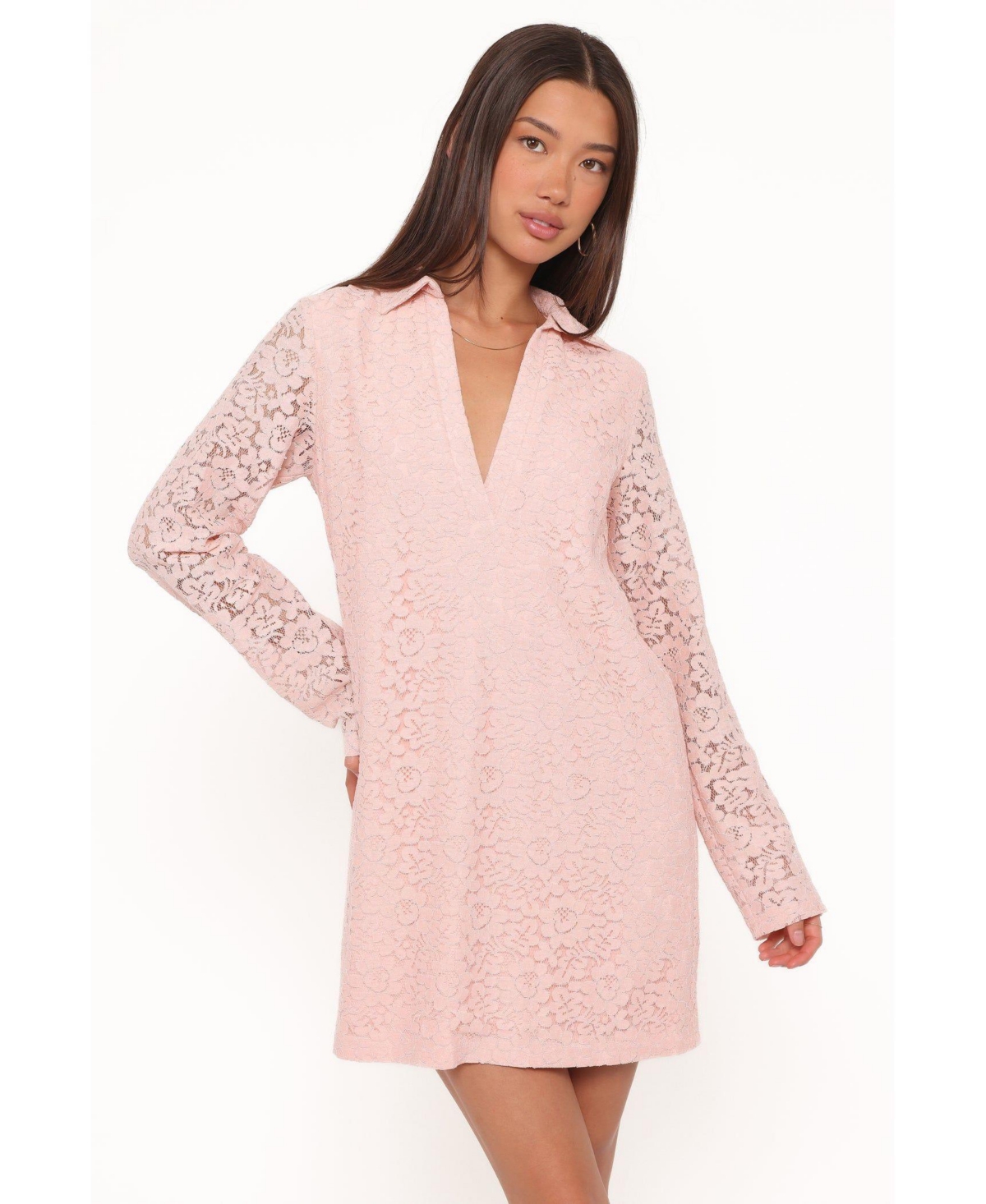 Click here for Petal and Pup Womens Cidel Mini Dress - Pink lace prices