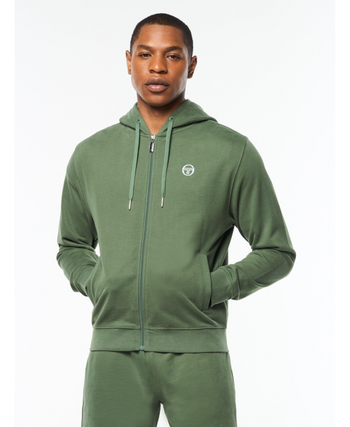 Click here for Sergio Tacchini Mens Netto Hoodie - Duck green prices