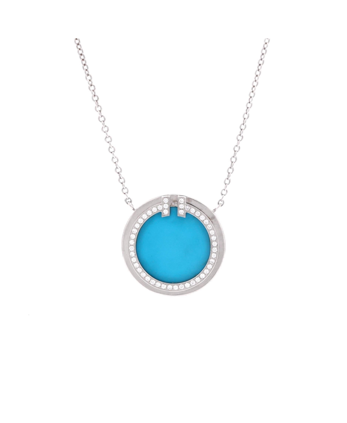 Click here for Pre-Owned Tiffany and Co T Circle Pendant Necklace... prices