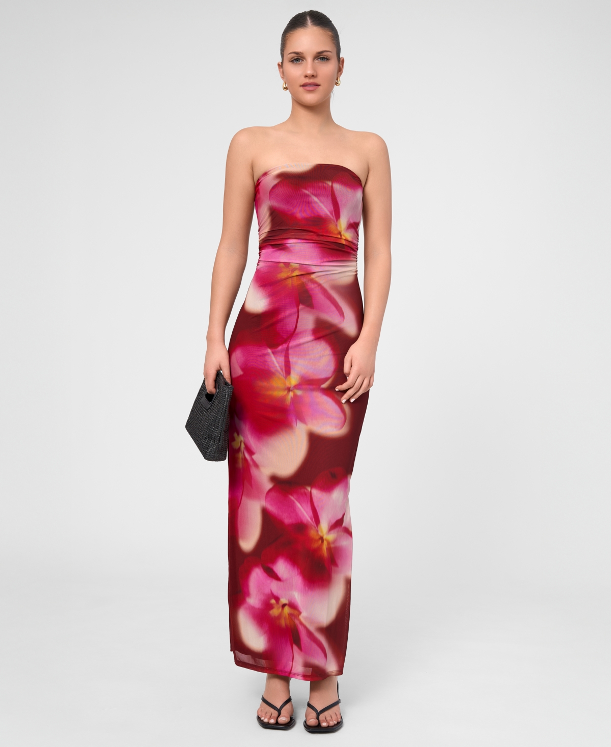 Click here for Rachel Rachel Roy Womens Isola Mesh Strapless Maxi... prices