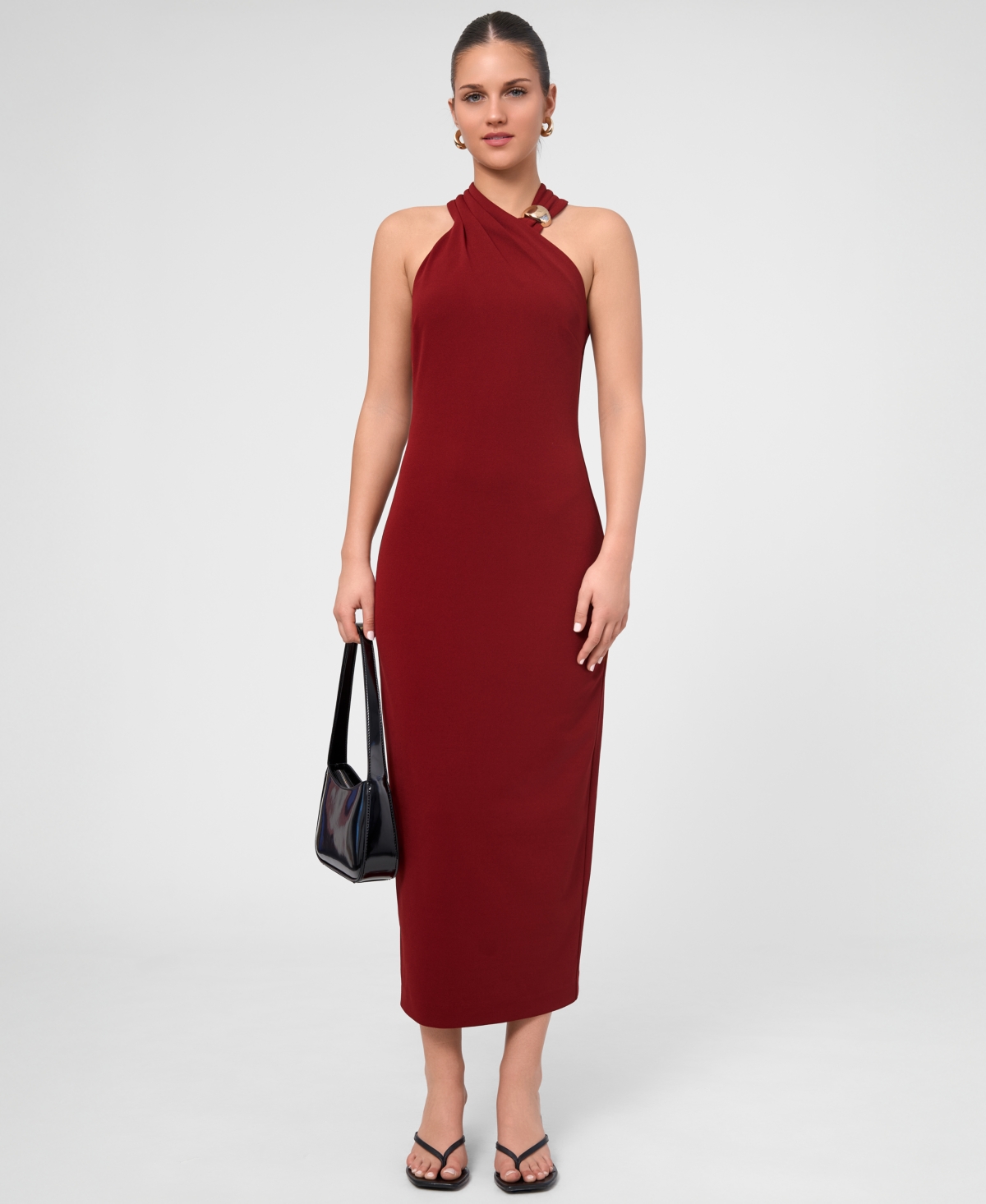 Click here for Rachel Rachel Roy Womens Halter Neck Midi Dress -... prices