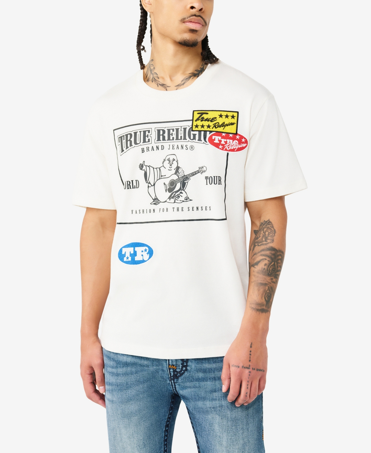 Click here for True Religion Mens Short-Sleeve Patch Logo T-Shirt... prices