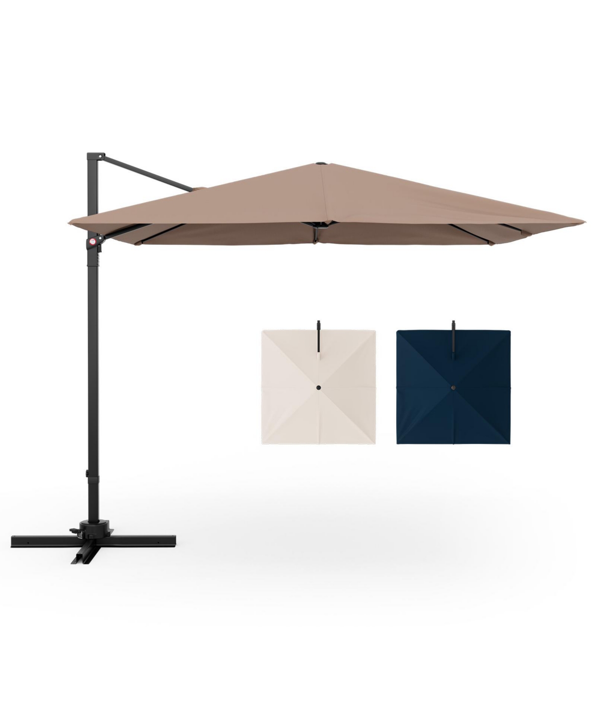 Click here for Sugift 9.5 ft Square Patio Cantilever Umbrella wit... prices