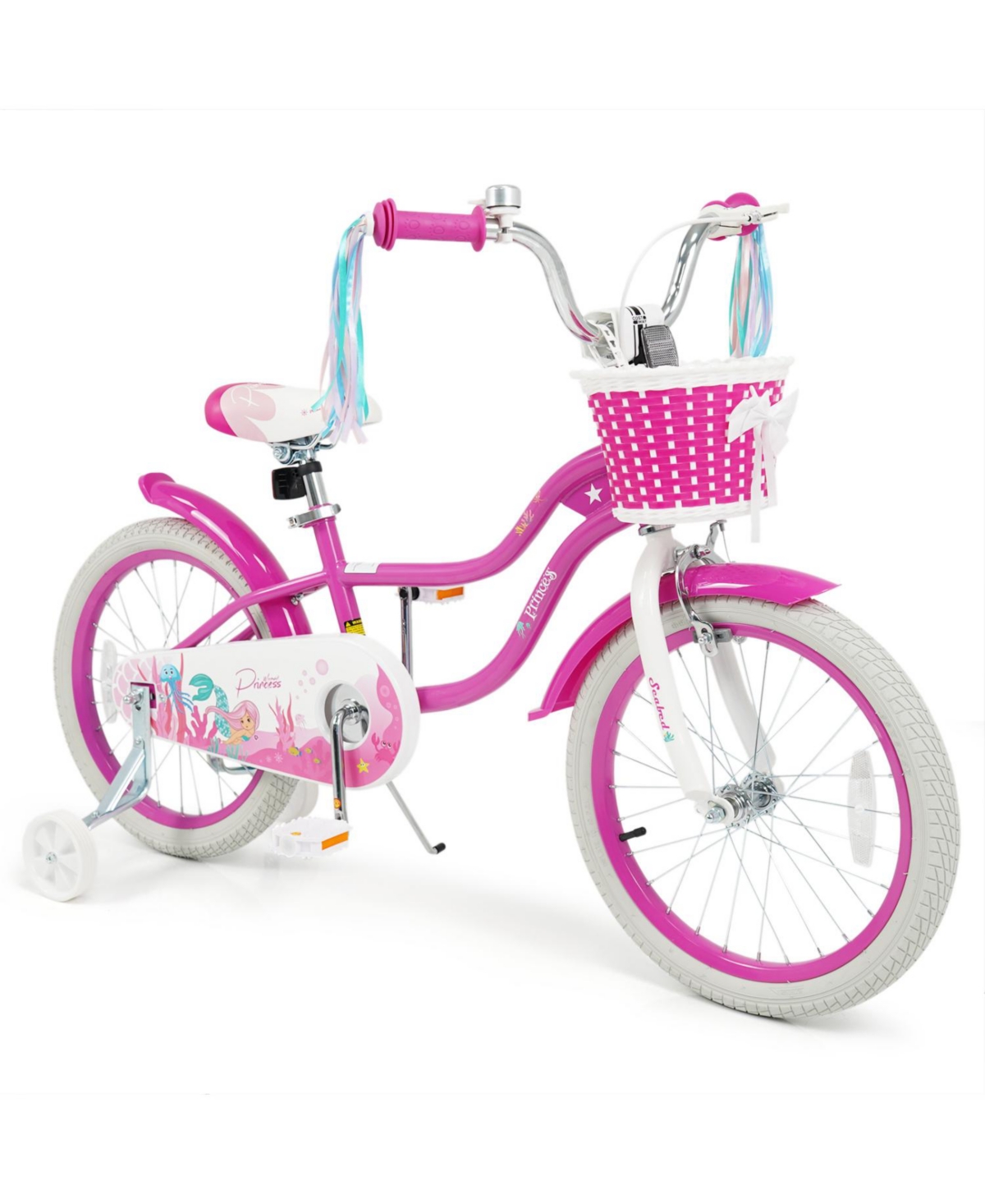 Click here for Slickblue Kids Bike with Basket and Streamers  Adj... prices