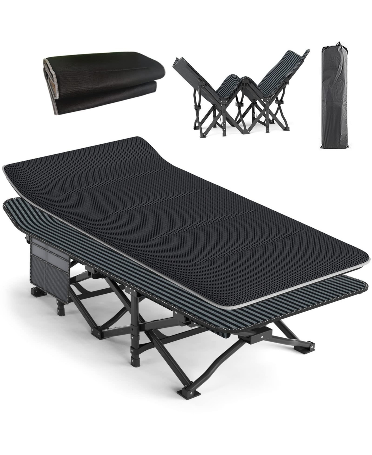 Click here for Gnuadz Camping Cot Folding Bed with Cushion Carry... prices