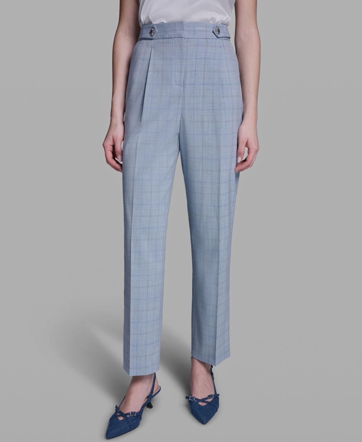 Click here for Bcbg Womens High-Rise Wide-Leg Pants - Coastal Mus... prices