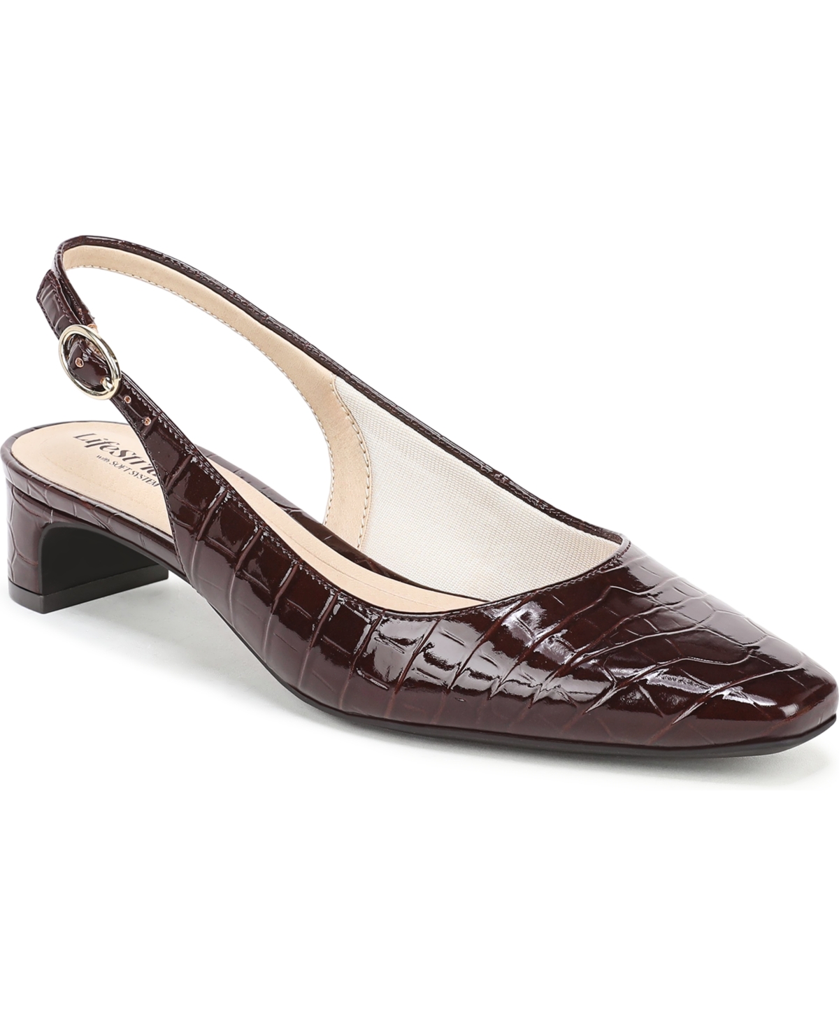Click here for LifeStride Womens Lorena Pointed Toe Slingback Pum... prices