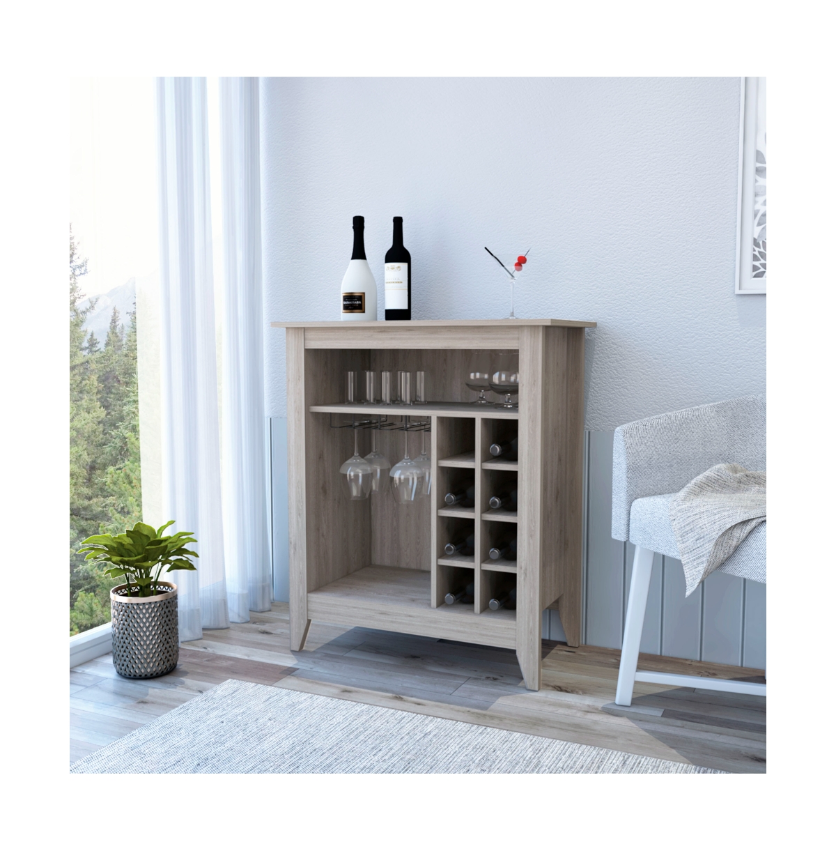 Click here for flynama 38 Bar-Coffee Cart with 8 Bottle Racks  1... prices