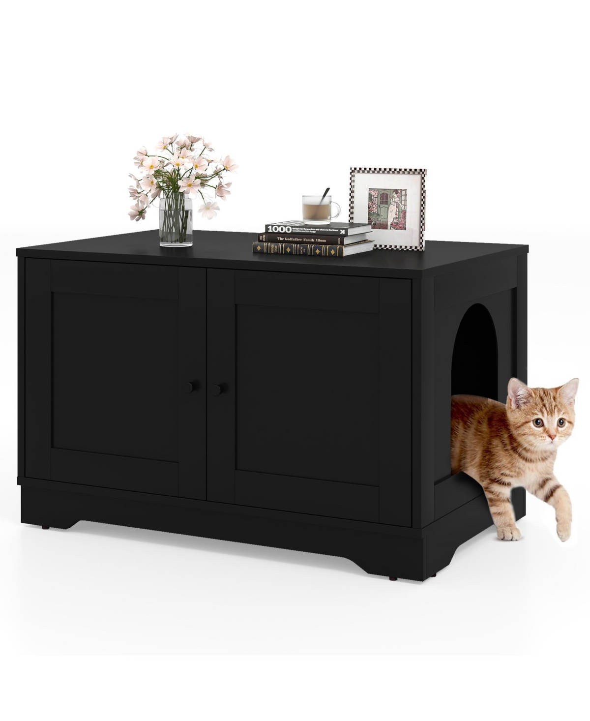 Click here for Cozito Cat Litter Box Enclosure Wooden End Side Ta... prices