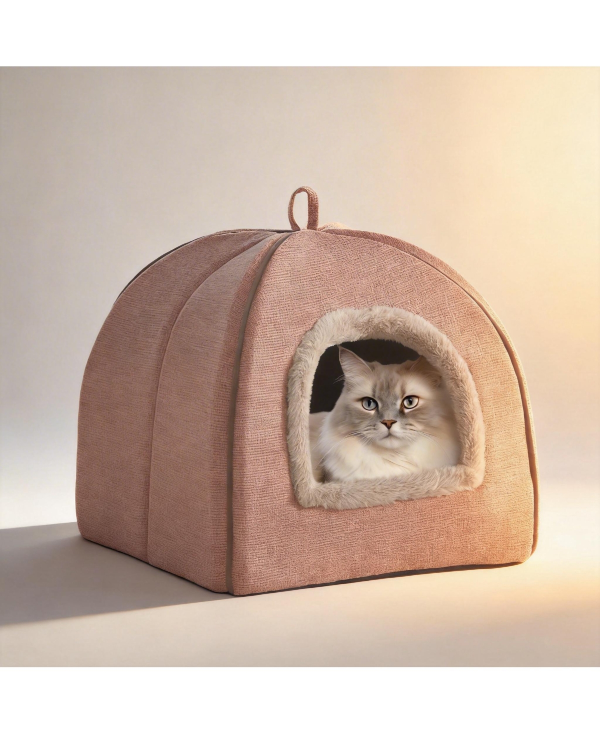 Click here for Aronkl Foldable Cat Bed Cave Tent with Removable W... prices
